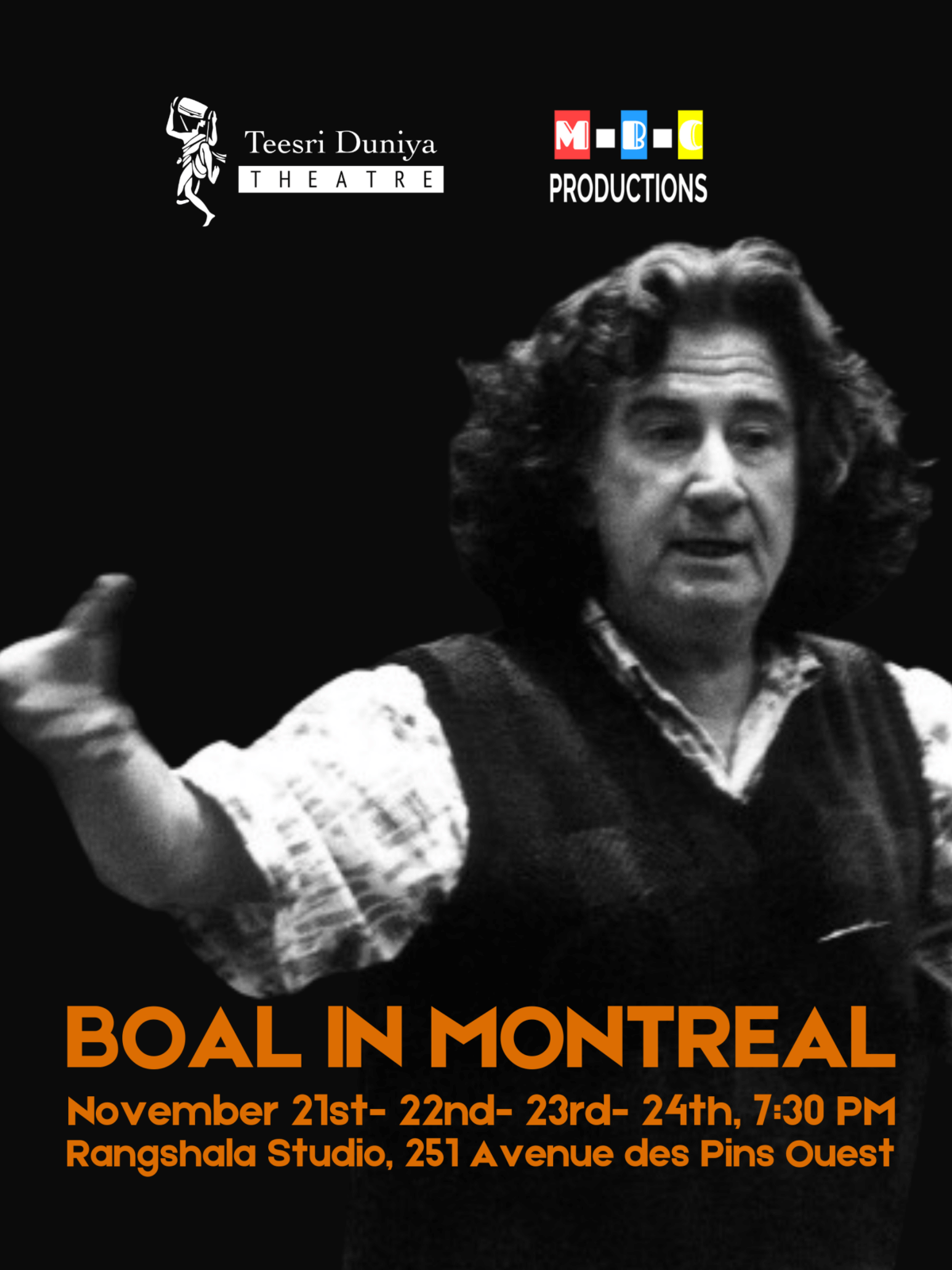 2024 - Boal in Montreal | Teesri Duniya Theatre Montreal - Change the ...